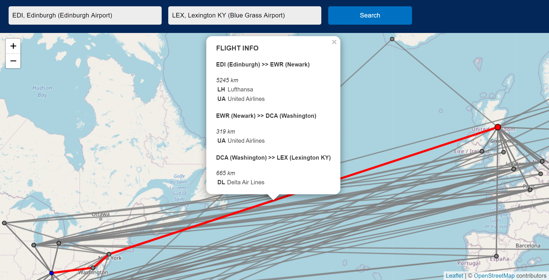Flight Routes Finder | Adu Work in Progress